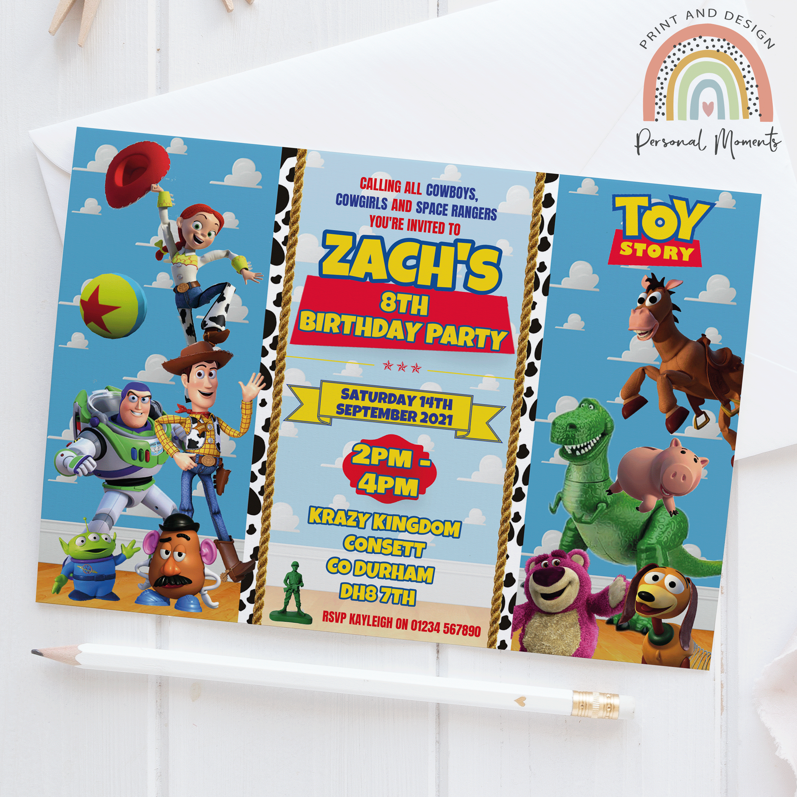 Toy Story Party Invitations Templates